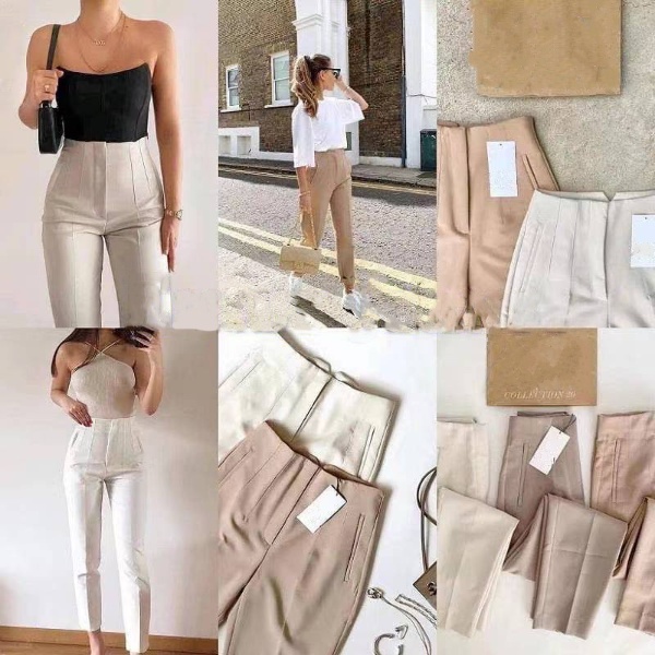 BM STEPH TROUSER OFFICE PANTS FOR WOMEN WITH POCKET AND ZIPPER | Shopee ...