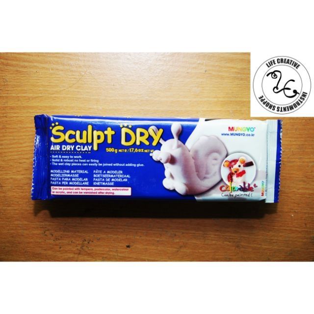 MUNGYO Sculpt Dry Air Dry Clay - White Colourable 500g | Shopee Philippines