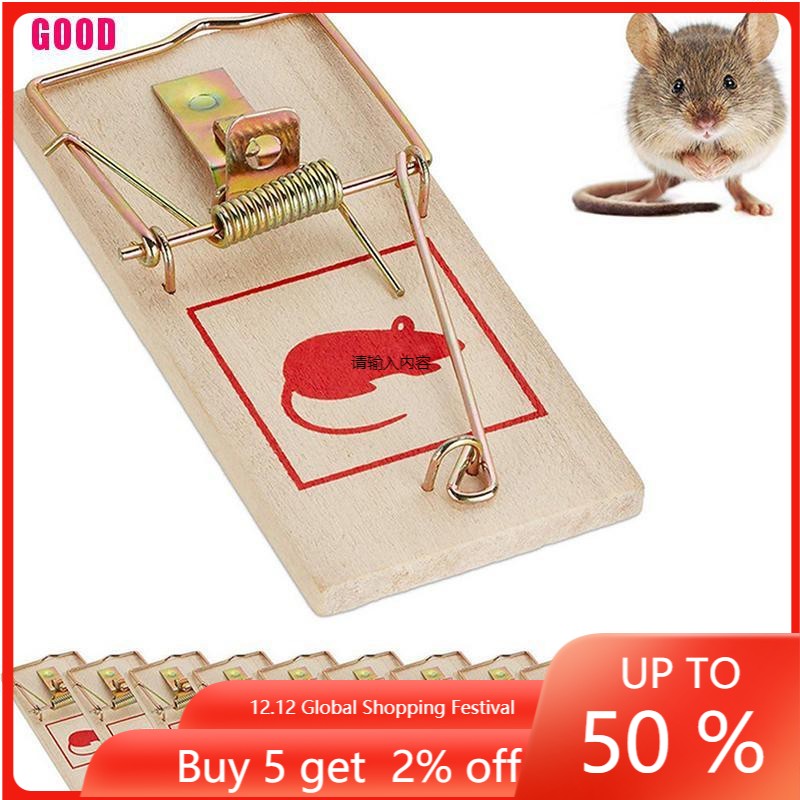 {GOOD}Traditional Wooden Mouse Traps Classic Mice Rat Pet Rodent ...