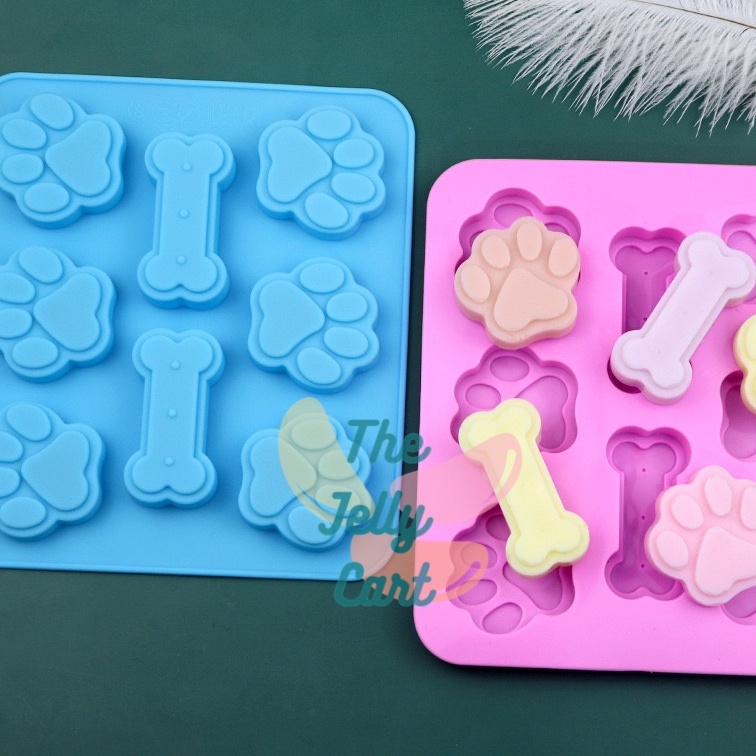 Dog Cat Themed Silicone Molder Puppy Dog Paw Dog Bone Dog Treats Molder ...