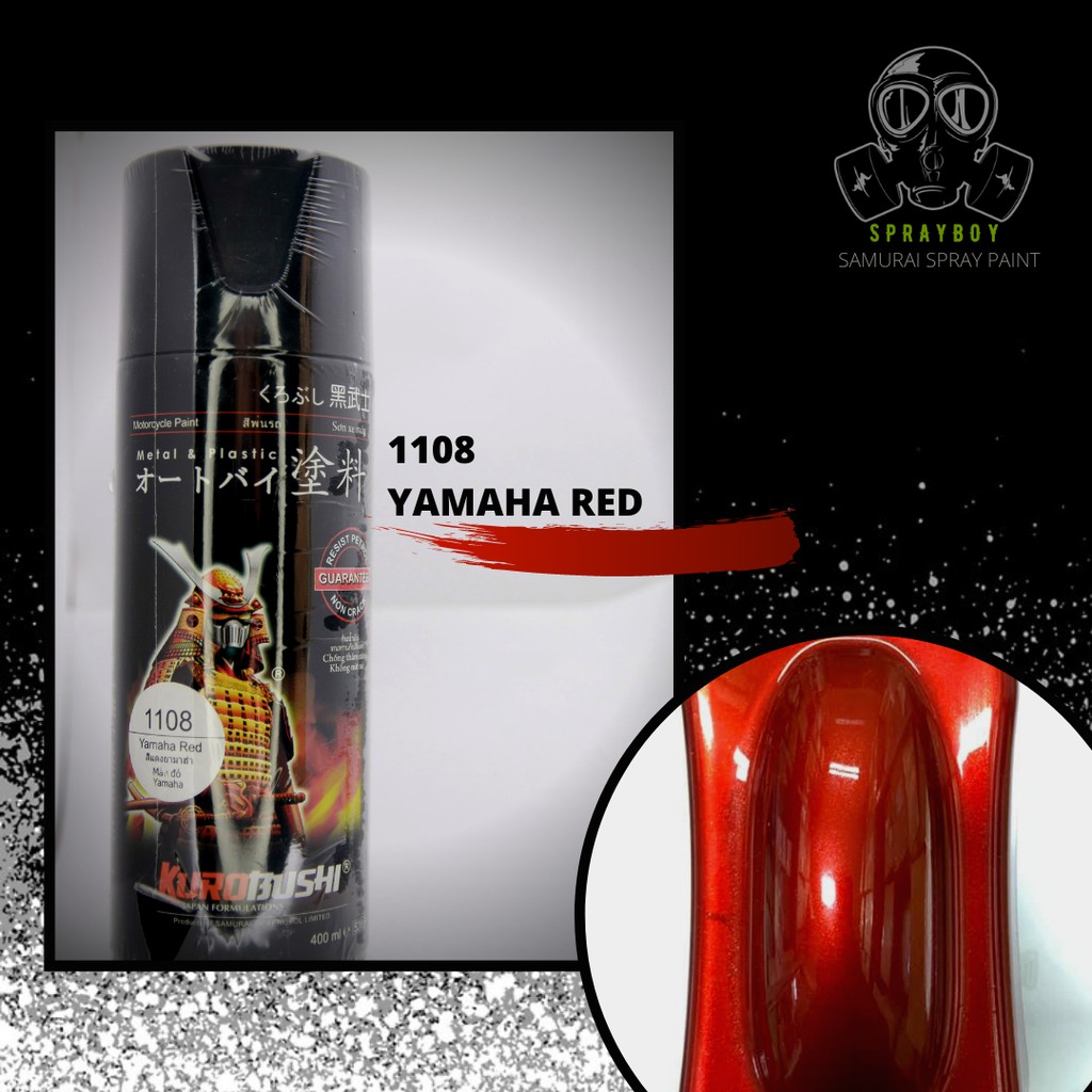 1108 YAMAHA RED SAMURAI SPRAY PAINT 400ML | Shopee Philippines