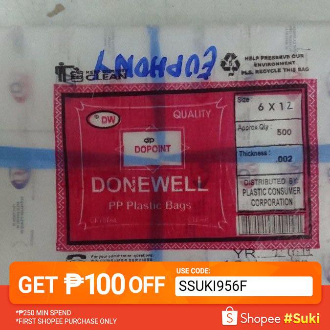 6x12 002 clear plastic pp 500pcs | Shopee Philippines