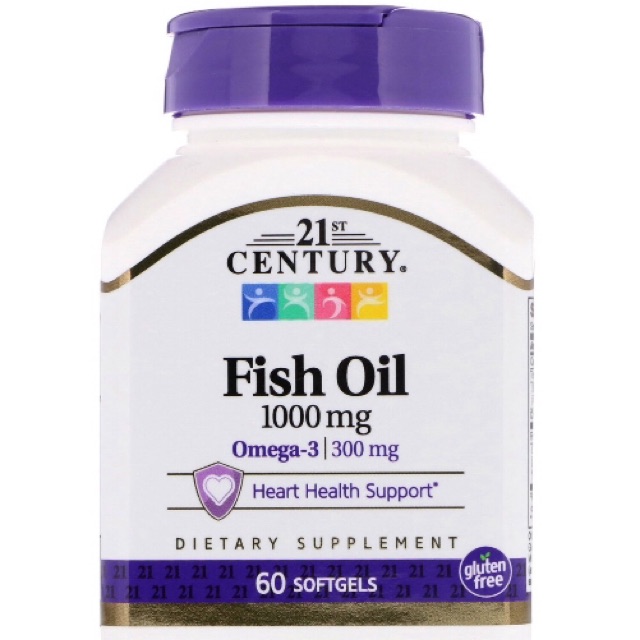 Fish oil 1000mg, Omega-3 300mg. 60 softgel | Shopee Philippines