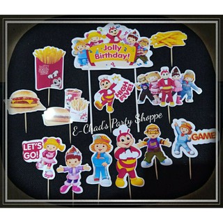 JOLLIBEE Theme Cake Topper | Shopee Philippines