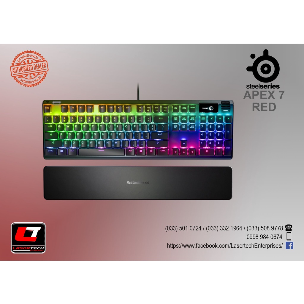 Steelseries APEX 7 RED Switch Mechanical Keyboard |104 keys | Shopee ...