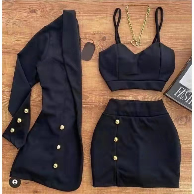 3in1 sexy bodycon terno blazer terno longsleeve terno for women korean ...