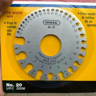 General Tools American Standard Wire Gage Stainless Steel Wire Gauge 0 ...