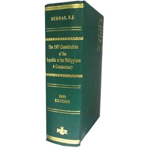 The 1987 Constitution of the Philippines: A Commentary (2009 Edition ...