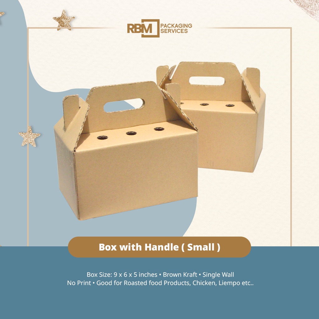Corrugated Die-Cut Box | Box with Handle (Small) | Lechon Belly Box ...