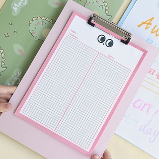 Cartoon A4 Paperboard Clip Document Board Clip Writing Pad Splint ...