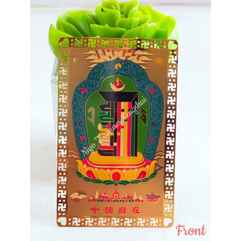 Tenfold Kalachakra Protection Talisman Gold Card | Shopee Philippines