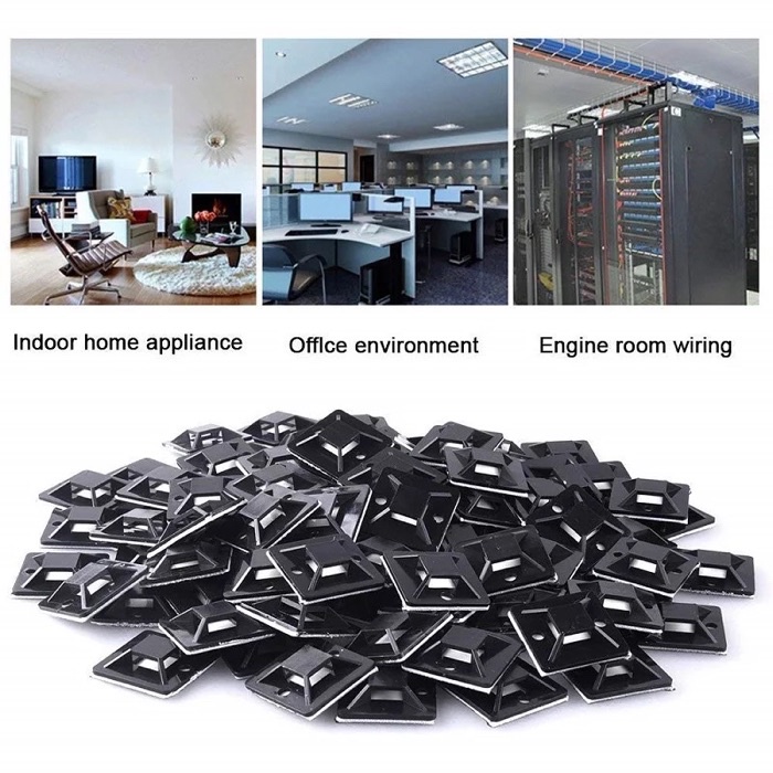 Cable Tie Mount Base 3M Foam Self Adhesive Wire Tie Mount - 20mm/25mm ...