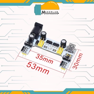 MB102 Solderless Breadboard Power Supply Module for Arduino 3.3V 5V ...