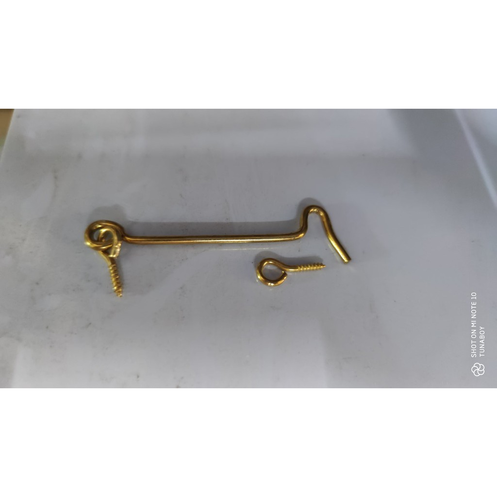 Brass Hook and Eye 3 , 4 or 6 Inch (Sold Per Piece) | Shopee Philippines