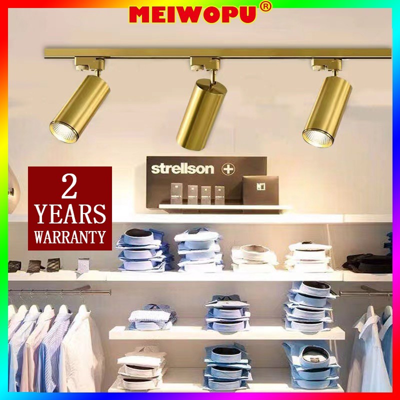 CL-43 Nordic Gold Track Light Spotlight Living Room Restaurant Family ...