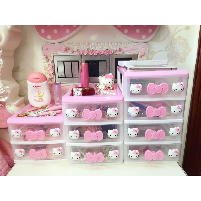 Hello kitty Drawer 2layer/3layer/4layer | Shopee Philippines