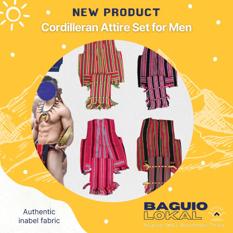 Authentic Inabel Vest + Bahag Attire for Men | Igorot Attire presyo ₱795