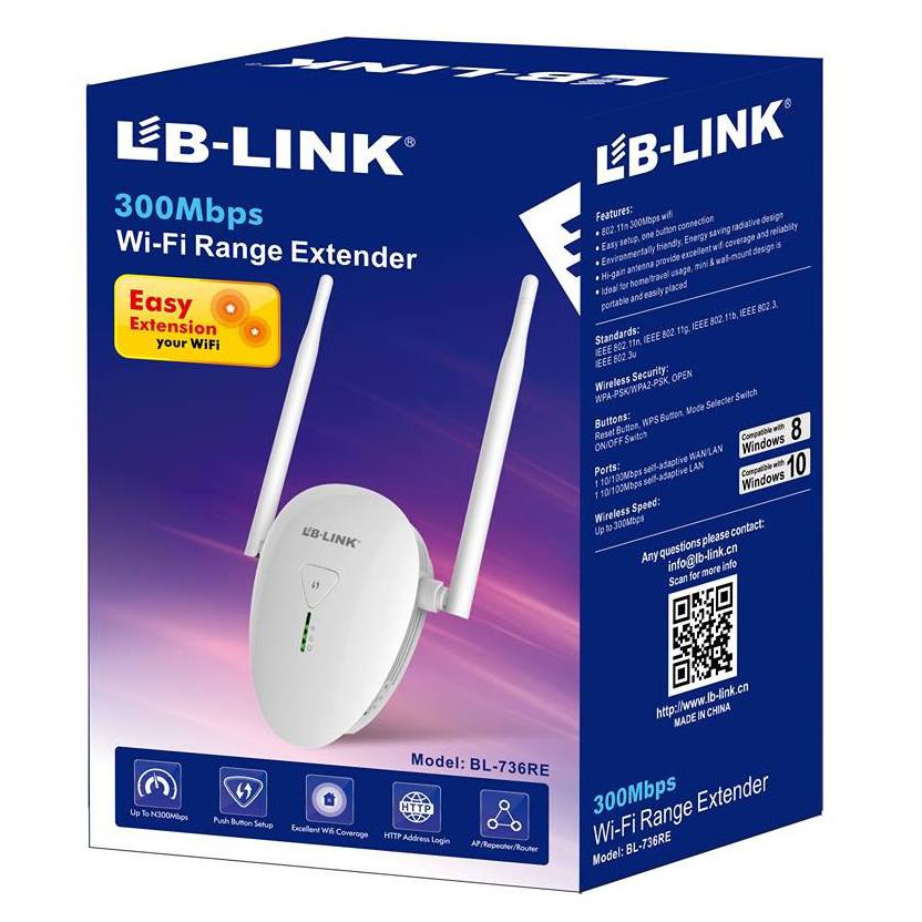 LB Link 300mbps WIFI Range Extender BL-736RE | Shopee Philippines