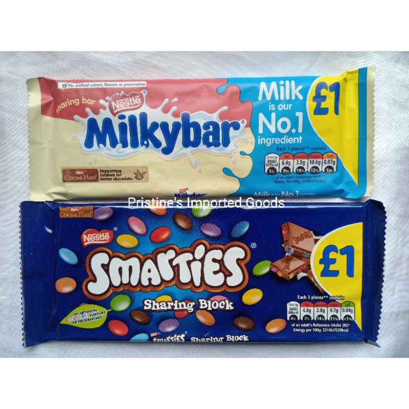 NESTLE Milky Bar / Smarties Milk Chocolate100g | Shopee Philippines