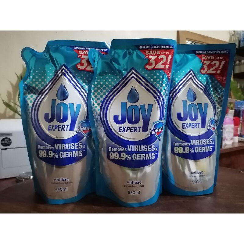 Joy Expert Antibac with Power Of Safeguard Dishwashing Liquid Refill ...