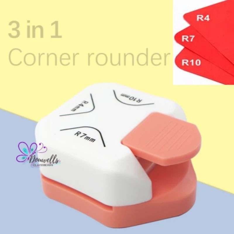 3 IN 1 ROUND CORNER PUNCHER Kamei Punch R4 R7 R10 | Shopee Philippines