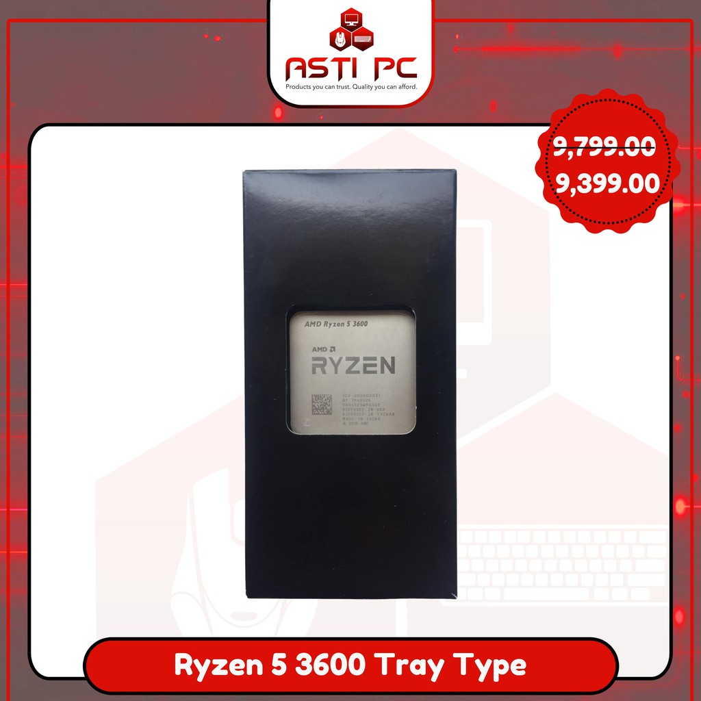 AMD Ryzen 5 3600 (Tray Type) Processor with FREE Thermal Paste | Shopee ...