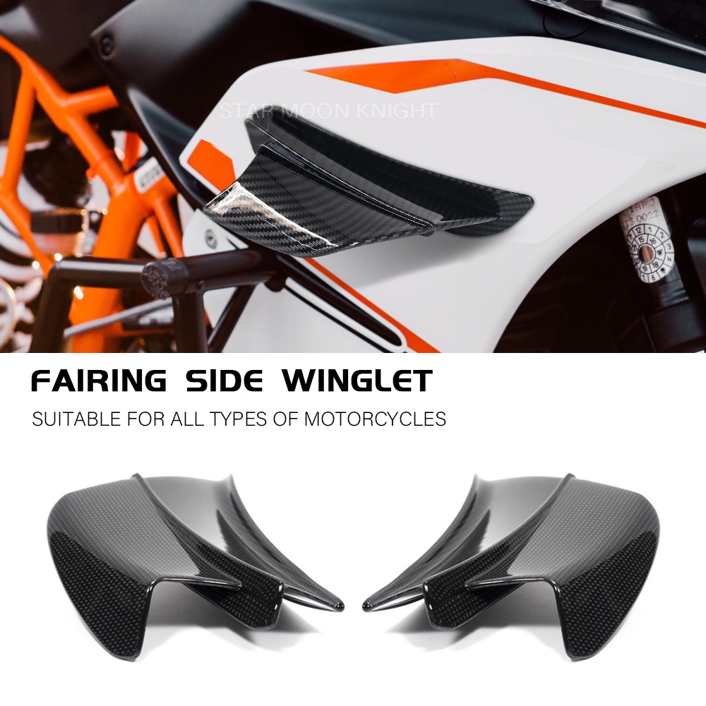 Motorcycle Fairing Side Winglet Aerodynamic Wing Deflector Spoiler For ...