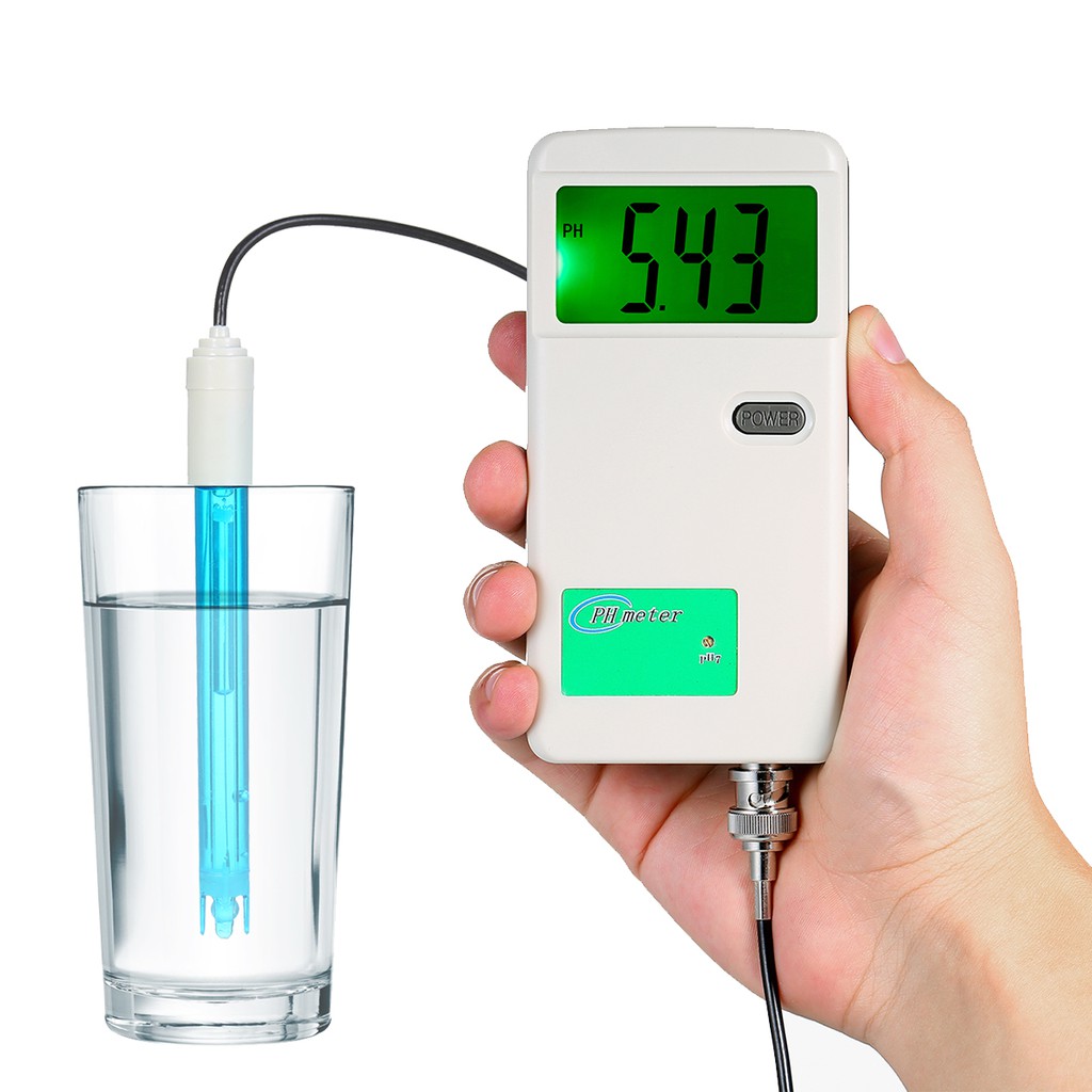 pH Meter High Precision Portable pH Tester Backlight Display Water ...