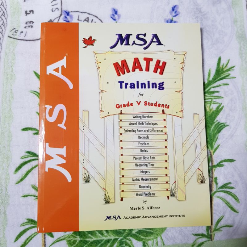 MSA MATH Training for Grade V Students By: Merle S.Alferez | Shopee ...