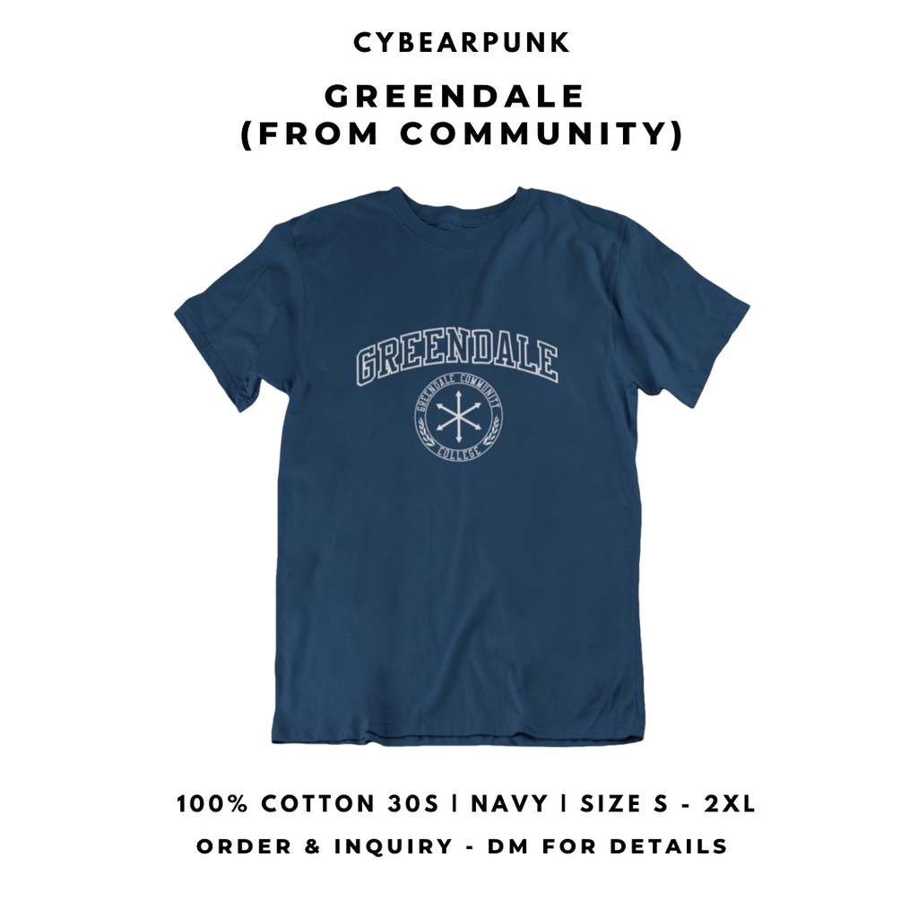 Greendale Campus T-Shirt (From Community TV Series) | Shopee Philippines