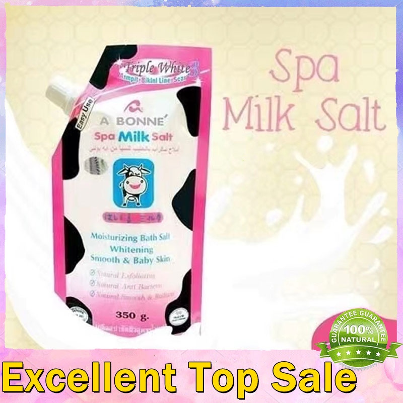 A Bonne Spa Milk Salt with Twister Cap 350g 100% Abonne Spa Milk Salt ...