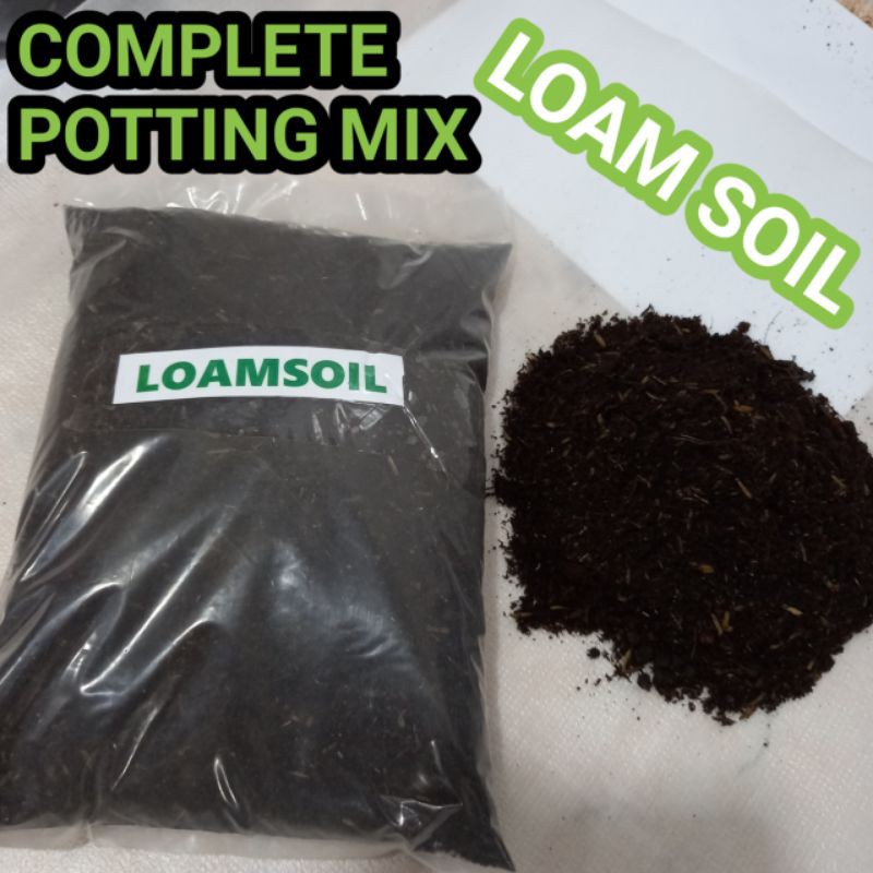 HIGH QUALITY LOAM SOIL 1kg, COMPLETE POTTING MIX | Shopee Philippines