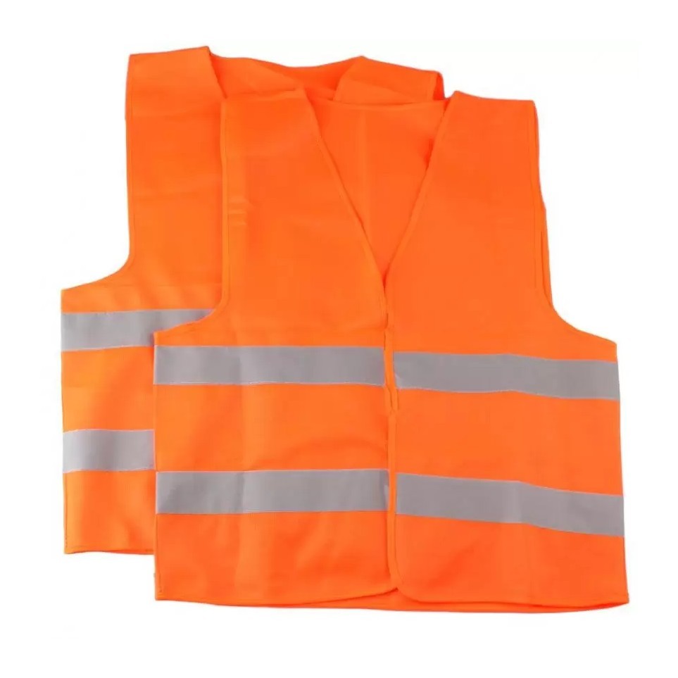 High Visibility Reflective Safety Vest (Orange) Set of 2 | Shopee ...