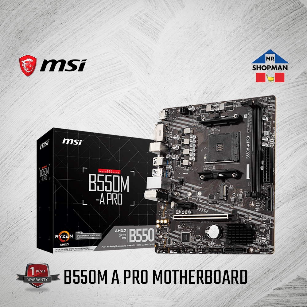 MSI B550M A Pro Motherboard | Shopee Philippines