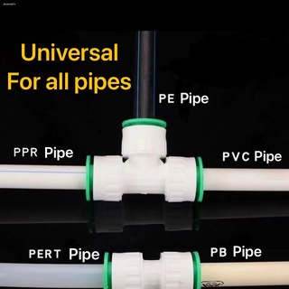 PPR QUICK CONNECTOR 1/2'' 3/4'' 1'' HOT-MELT-FREE HOT & COLD WATER PIPE PPR FITTINGS | Shopee ...