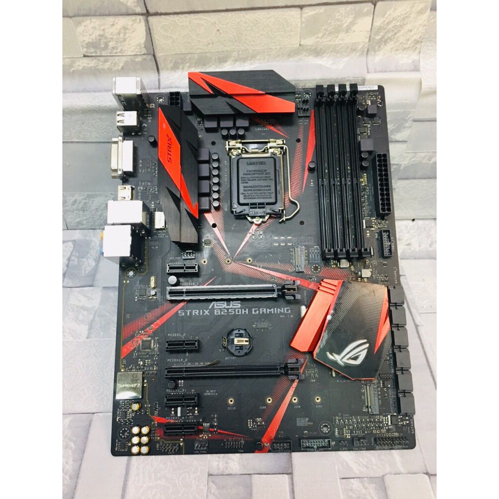 ASUS ROG STRIX B250H GAMING LGA 1151 MOTHERBOARD SATA 6Gbps, HDMI and USB 3.1 GEN USED ...