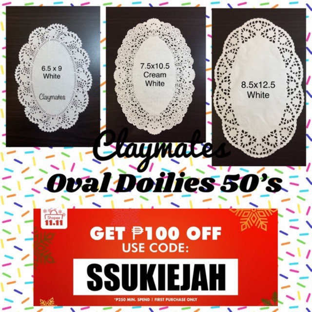 Oval Doilies 50pcs per pack | Shopee Philippines