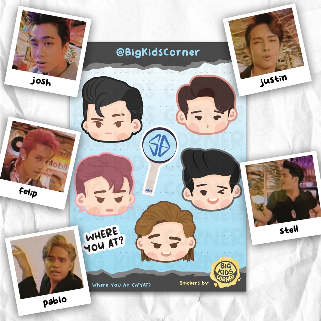 SB19 Mahalima - WYAT (Where You At) Sticker Set | Big Kids Corner ...
