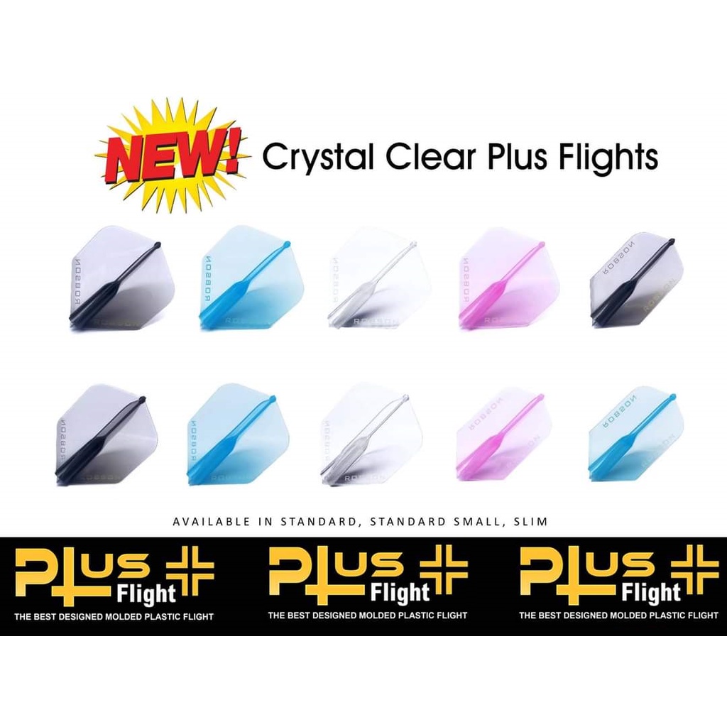 Dart Flights - Robson Crystal Clear Plus Flights | Shopee Philippines