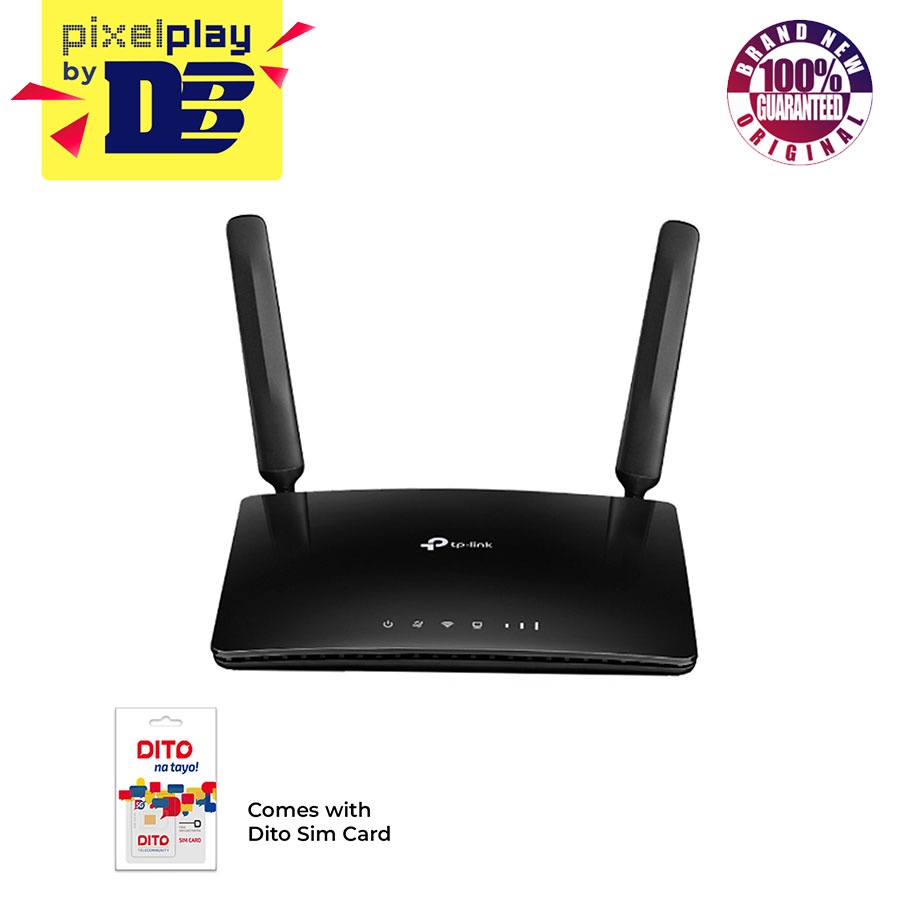 TP-Link 300MBPS Wi-Fi 4G LTE Router (TL-MR150) | Dito Sim Card | Shopee ...
