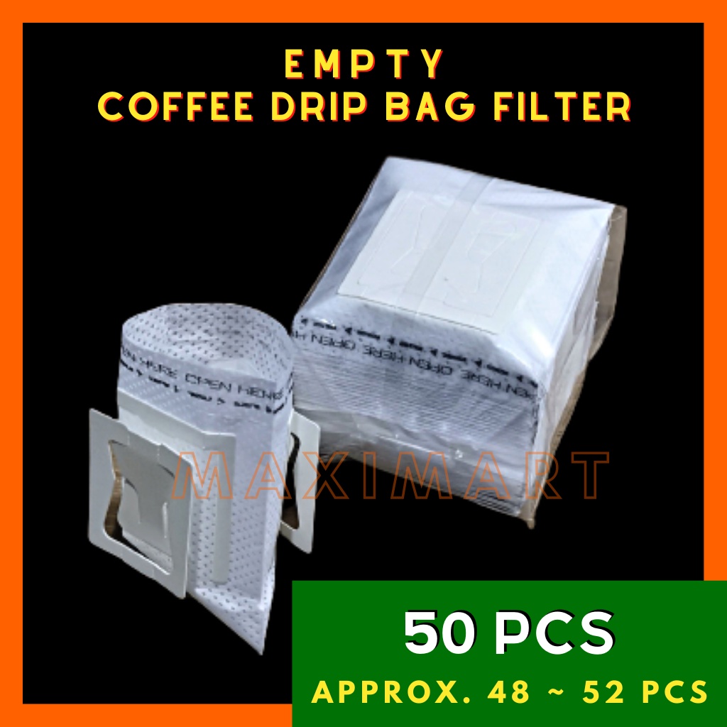 50 pcs Coffee Drip Bag Empty - Coffee Drip Filter Paper Dripper For ...