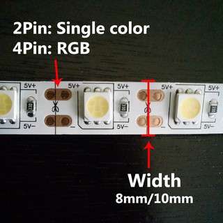 2 Pin 3 Pin 4 Pin 5 Pin 6 Pin LED Strip Connector 8MM, 10MM, 12MM T & L ...