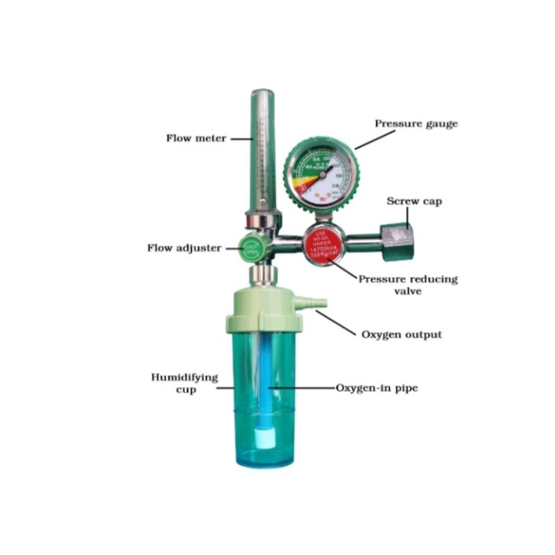 Oxygen Regulator CGA 540 Inhalator Pressure Gauge Flow, 57% OFF