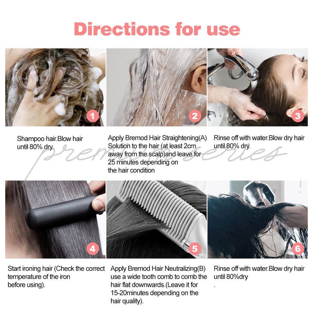 Bremod Hair Rebonding Set Straight Smooth Hair Original / Milk 2IN1 (A ...