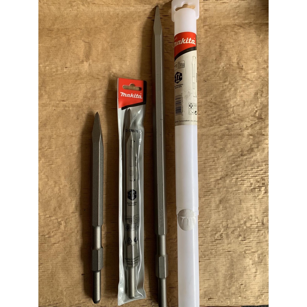 Makita 17mm Hexagonal Shank Bull Point Chisel for Demolition Hammers ...