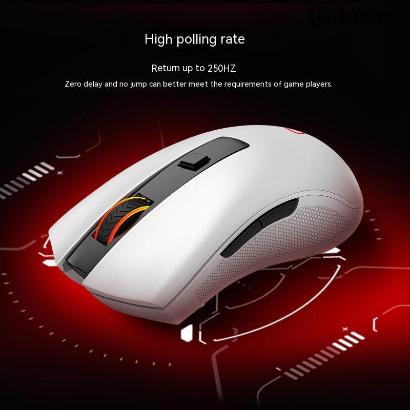 THUNDEROBOT wireless gaming mouse ML201 white gaming office mouse long ...