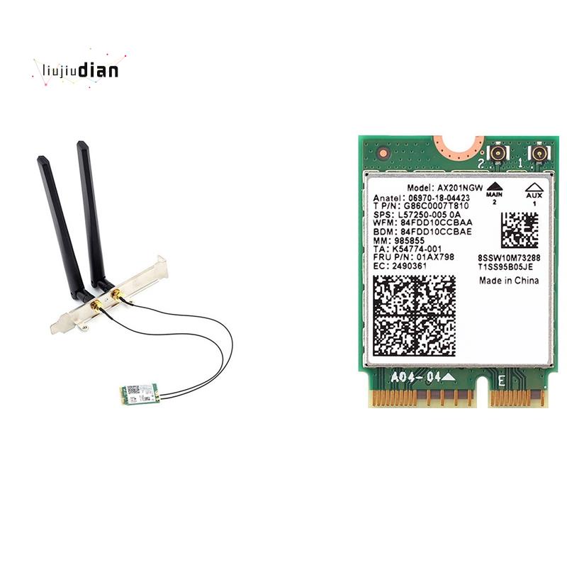 Wi-Fi 6 AX201 M.2 Key E CNVio 2 Wifi Card Dual Band 3000Mbps Wireless ...