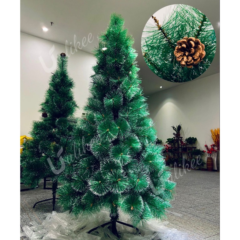 Ulikee Christmas Tree 1.2M 1.5M 1.8M 2.1M 4ft 5ft 6ft 7ft Metal Stand ...