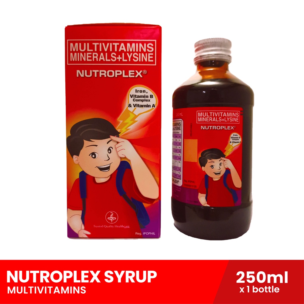 NUTROPLEX Multivitamins Syrup 250ml x 1 bottle | Shopee Philippines