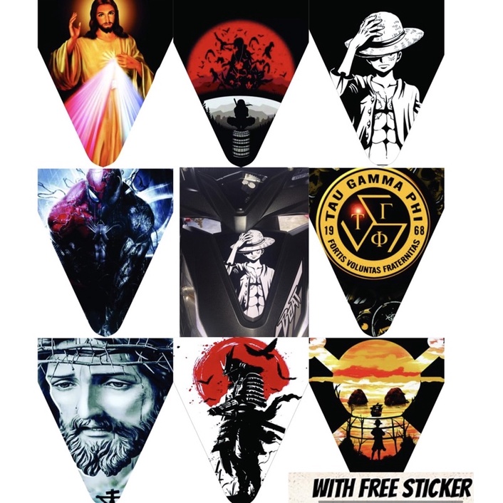 HONDA BEAT fi V2 FRONT PANEL STICKERS PRINTED/LAMINATED | Shopee ...